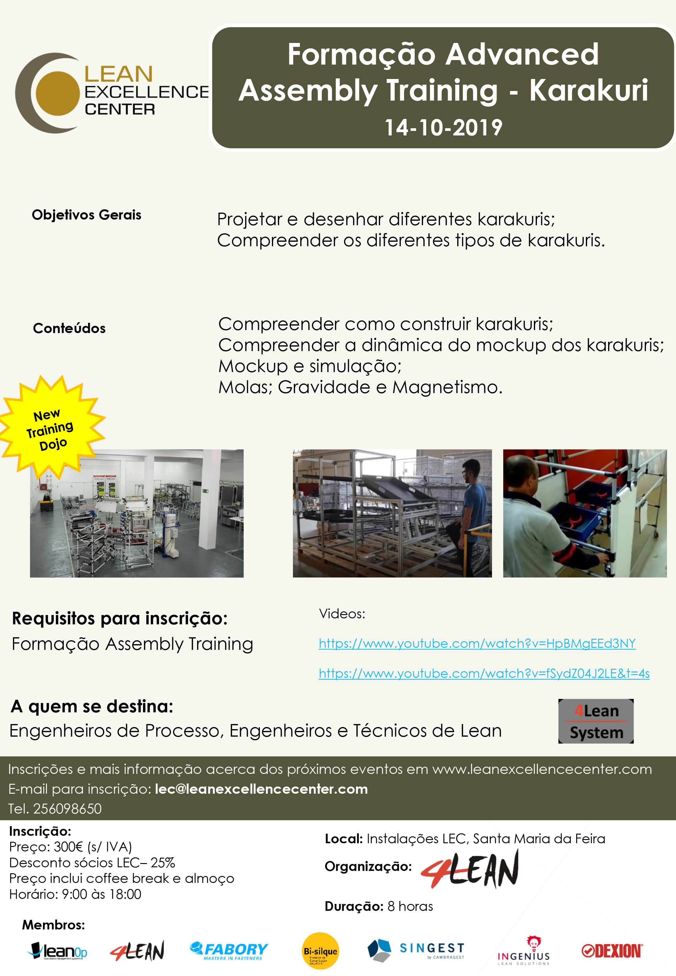 Formação Advanced Assembly Training - Karakuri - 4 Lean _IT